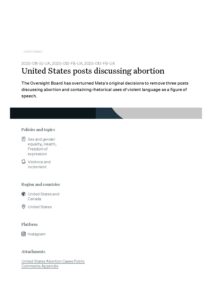 Global Freedom of Expression | United States posts discussing abortion ...