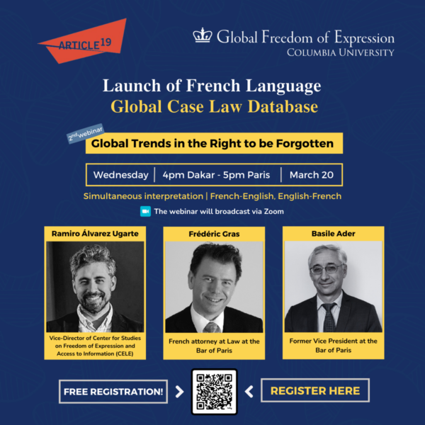 Global Freedom of Expression | Global Trends in the Right to be Forgotten - Global Freedom of ...
